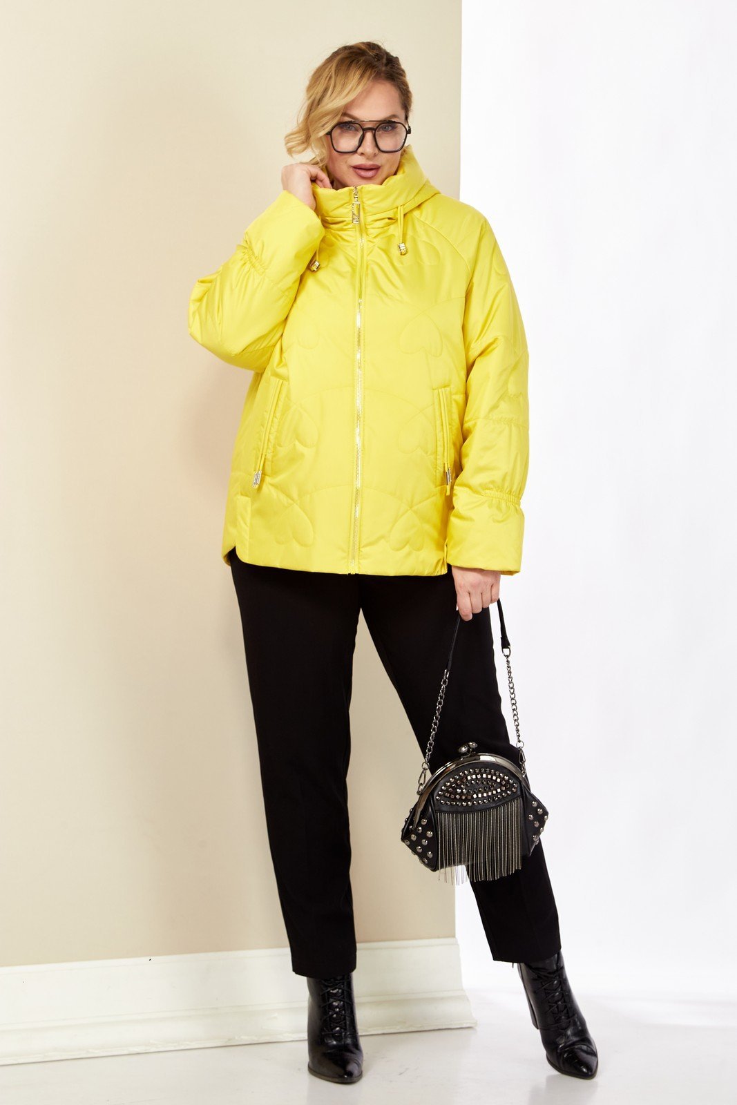 Куртка 2185 желтый Shetti купить в интернет магазине Велесмода